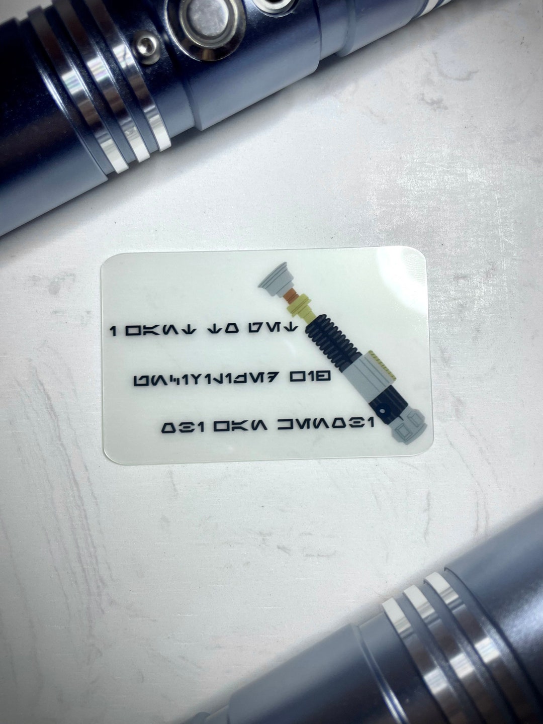 Obi Wan Inspired Discrete Thirsty Sticker in Aurebesh - Etsy