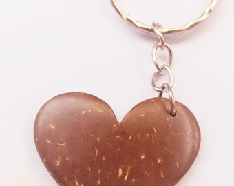 Handmade Coconut Shell Key Tag / Eco Friendly/ Natural Key - Etsy