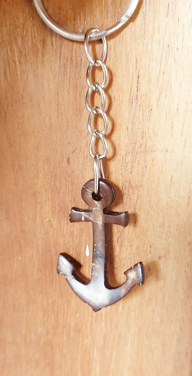 Handmade Coconut Shell Key Tag / Eco Friendly/ Natural Key - Etsy