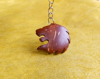 Handmade Coconut Shell Key Tag / Eco Friendly/ Natural Key - Etsy