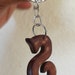S Shaped Handmade Key Tag coconut Shell Key Chain / Eco Friendly ...