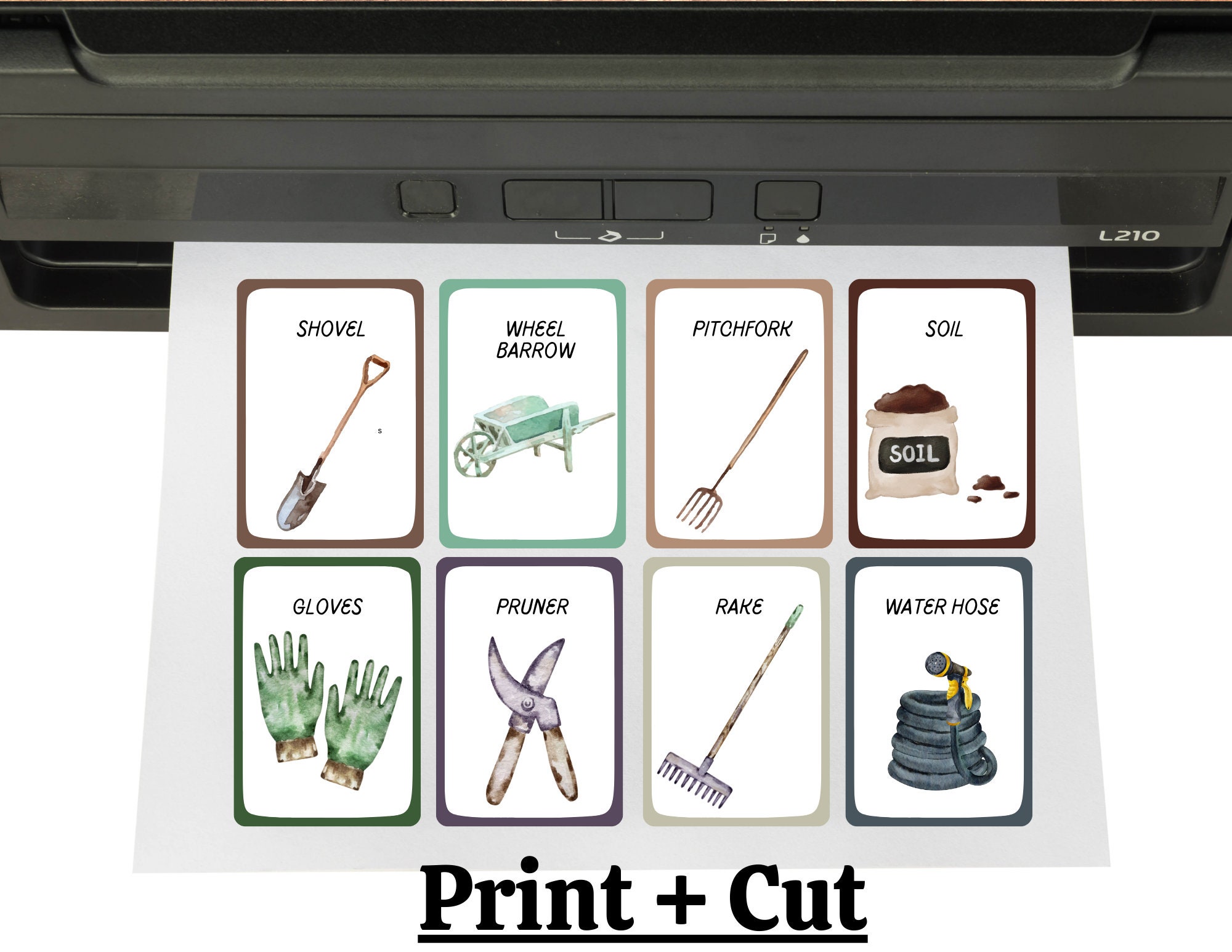 Garden Flashcards for Kids | Montessori Flashcards | Garden Education ...