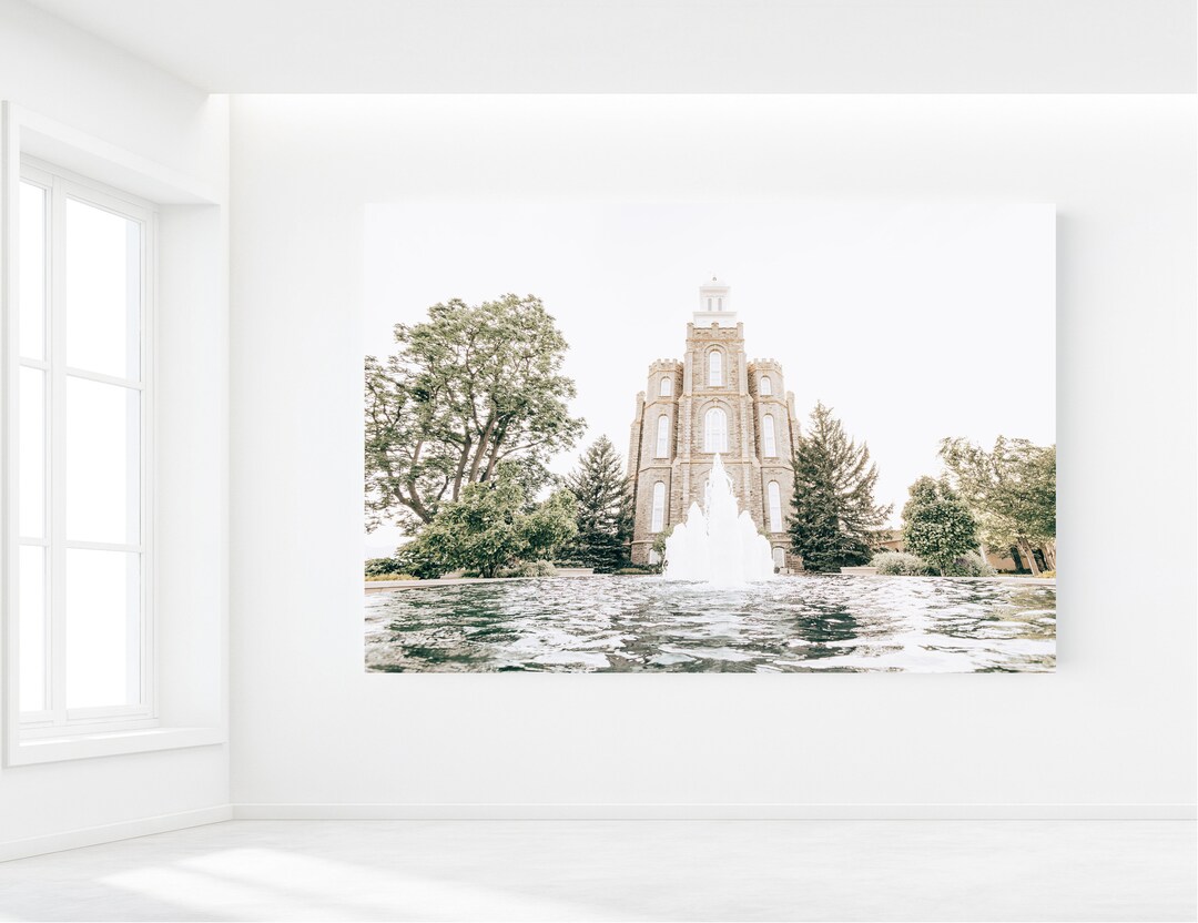 Logan Utah Temple, LDS Digital Art, Utah Temple, Temple Wedding, Lds ...