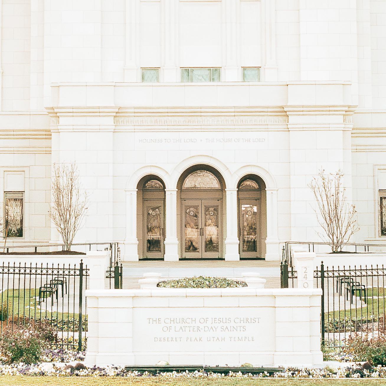 Deseret Peak Temple, LDS Digital Image, Modern Temple Photo, Utah ...