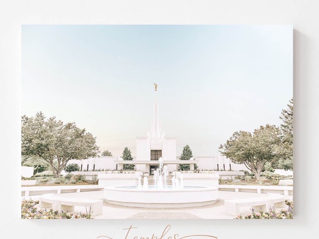 Denver Temple Art, Digital Image, Modern Christian Art, Temple Photo ...