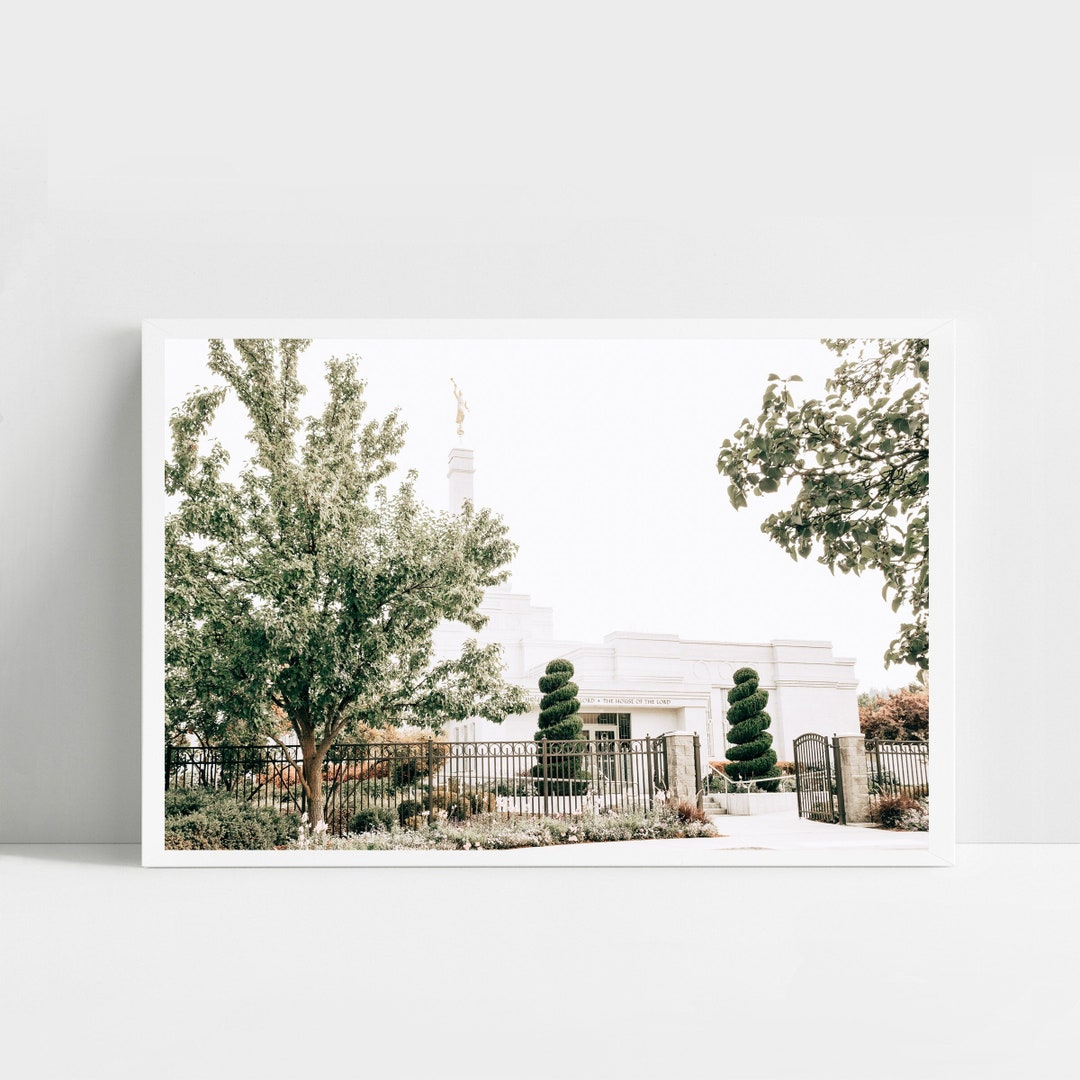 Spokane LDS Temple Digital Art WA Temple Lds Art Lds - Etsy