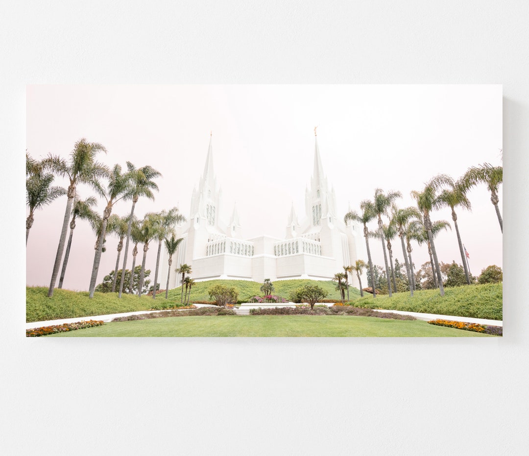 San Diego LDS Temple, Digital Photo, Landscape Art, Temple Print, Lds ...