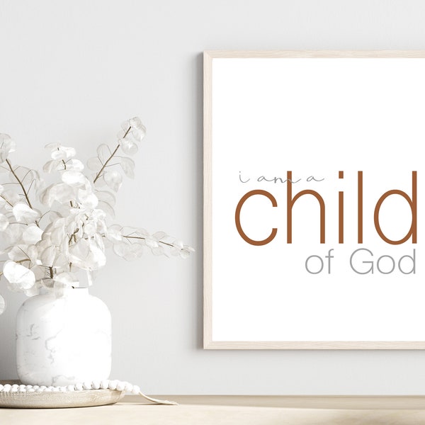 I Am a Child of God - Etsy