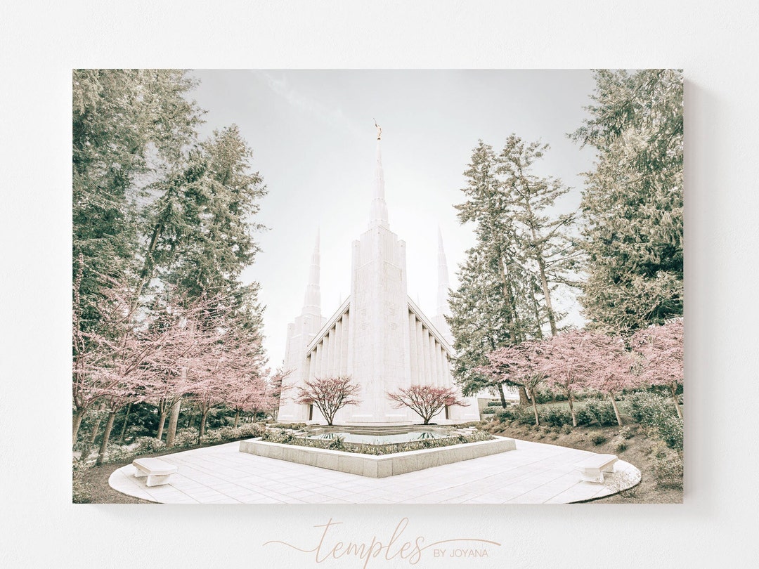 Portland OR LDS Temple, Digital Image, Modern Temple Art, Artistic ...