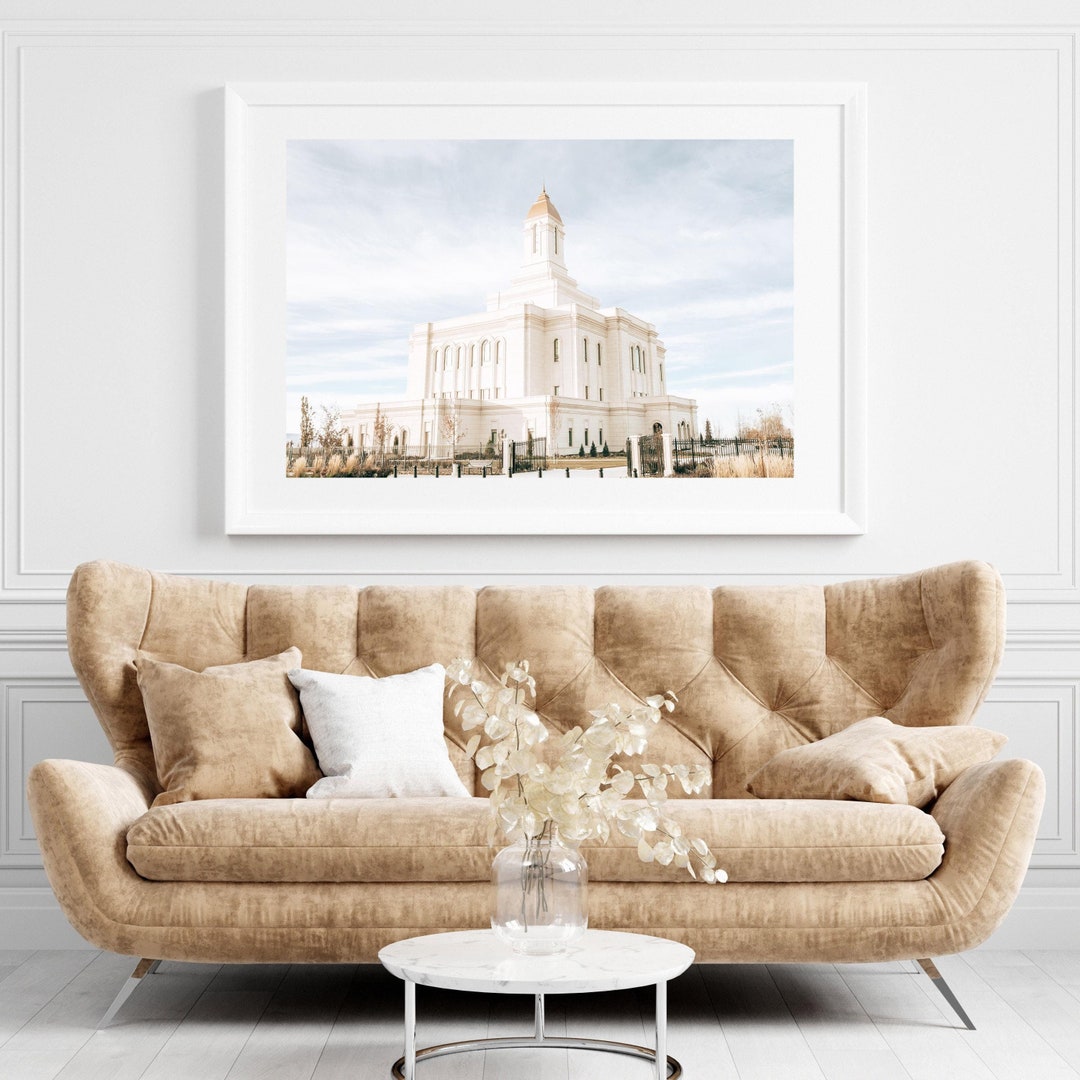 Deseret Peak Temple, LDS Digital Image, Modern Temple Photo, Utah ...