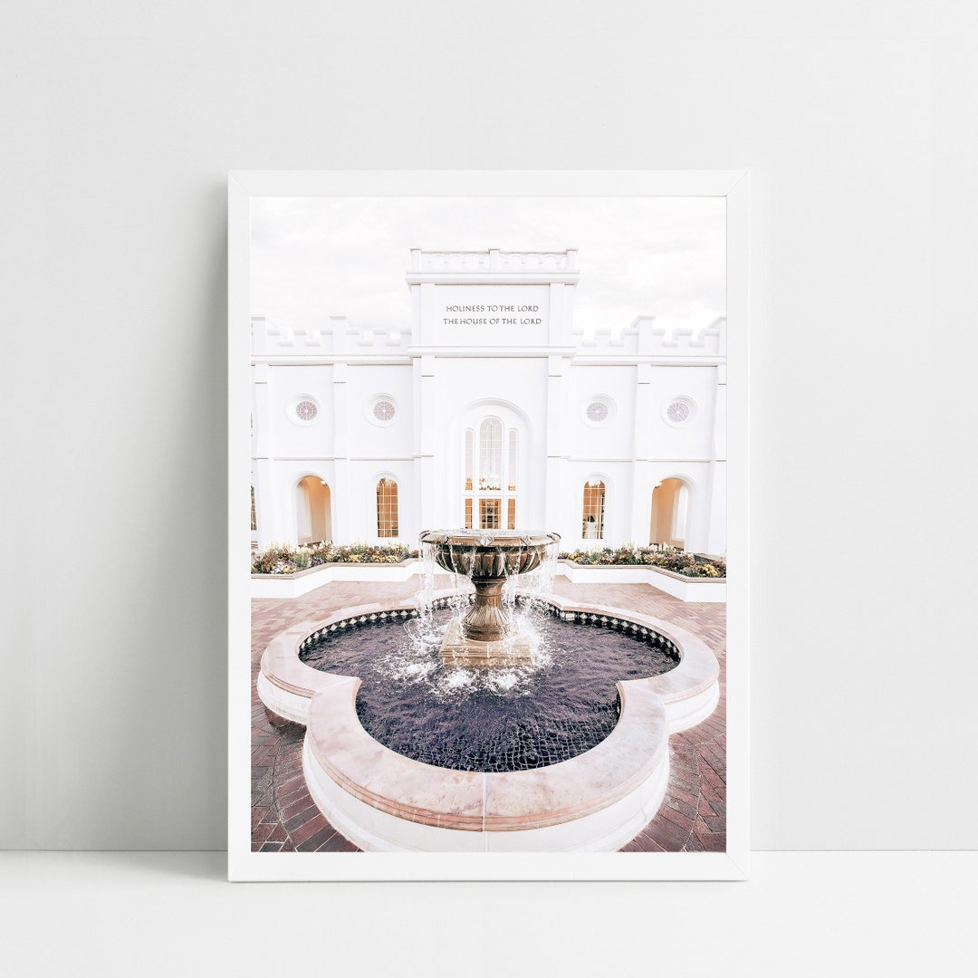 St George Utah LDS Temple, Digital Print, Lds Temple Art, Lds Home, Lds ...