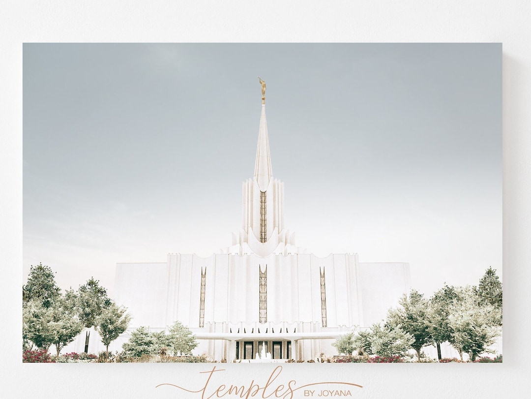 Jordan River LDS Temple | Digital Print | South Jordan | Lds Modern Art ...