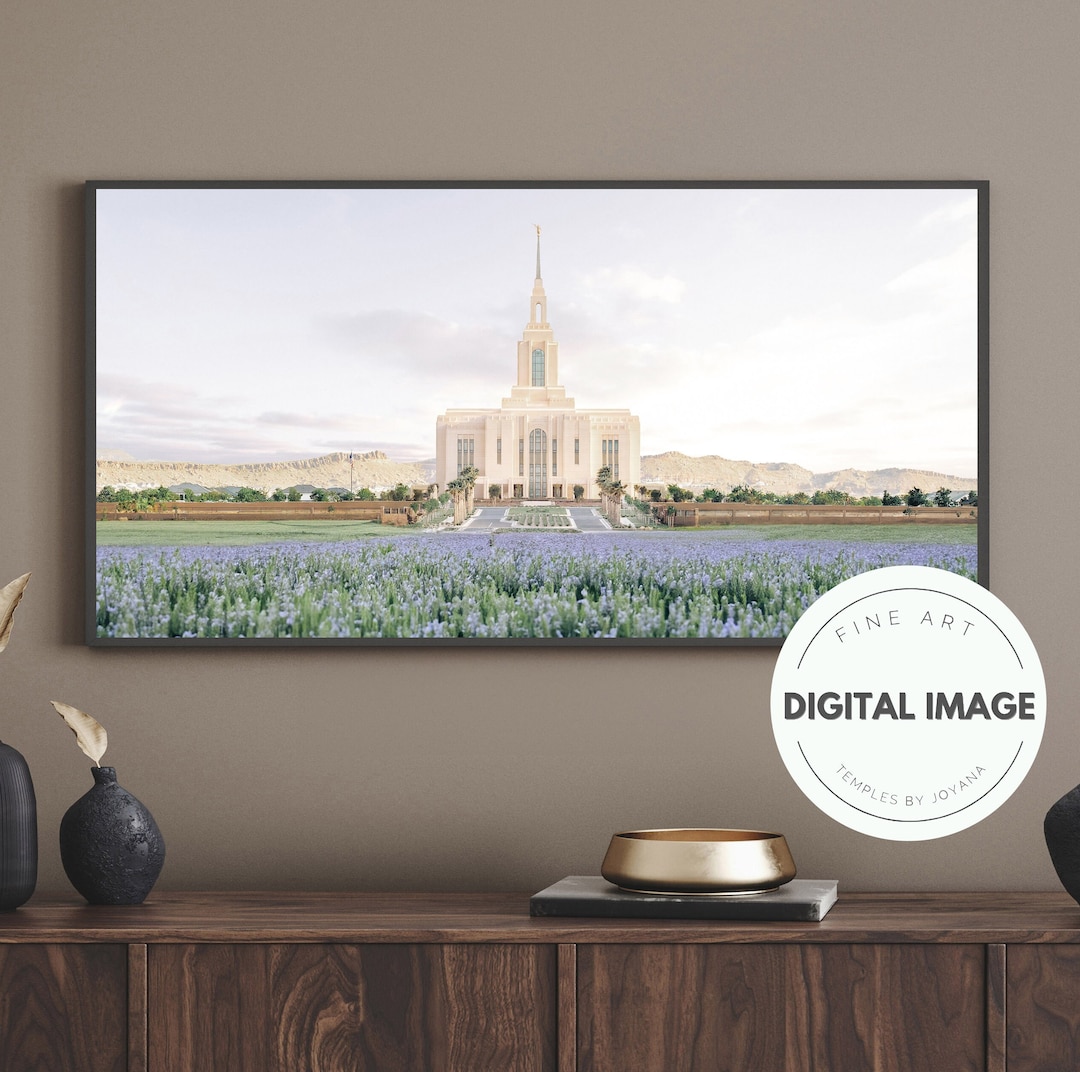 Red Cliffs UT Temple, Digital Temple Photo, Red Cliffs Temple, Utah ...