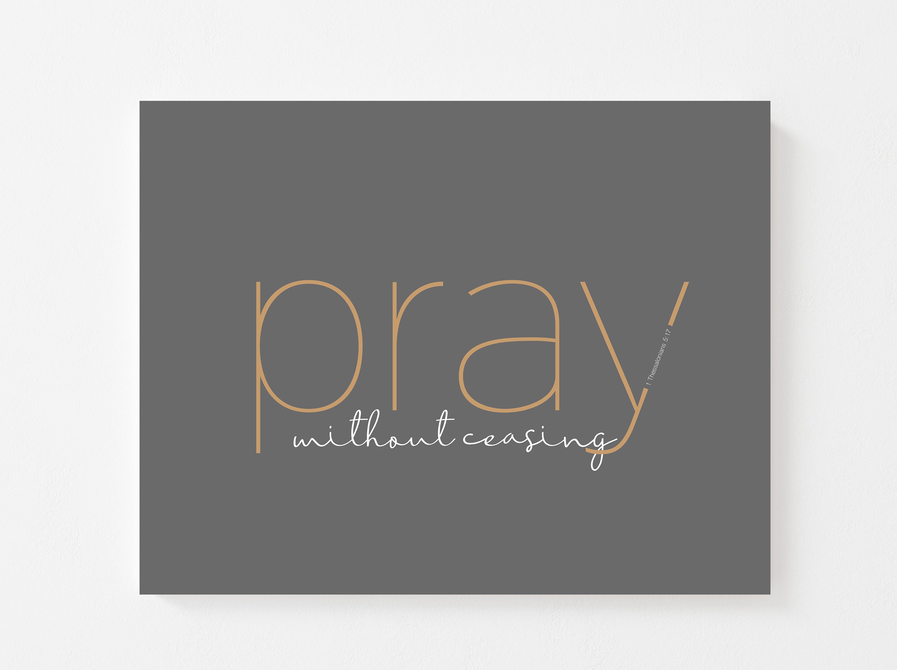 Pray Without Ceasing Religious Printable Scripture - Etsy