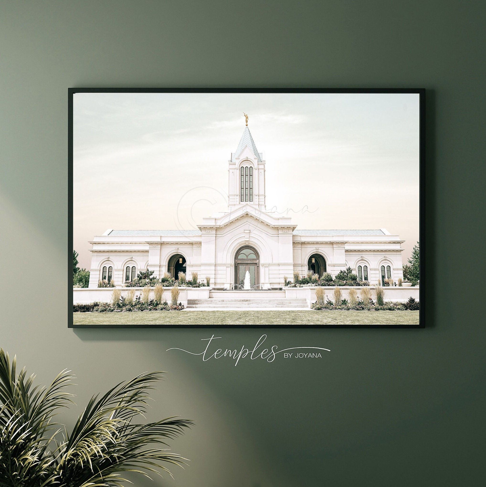 Fort Collins Colorado LDS Temple Digital Image Modern Art, Artistic ...