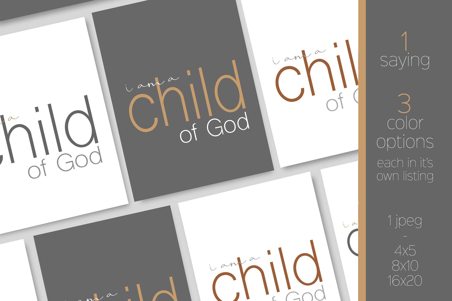I Am a Child of God Religious Printable Digital Child of | Etsy