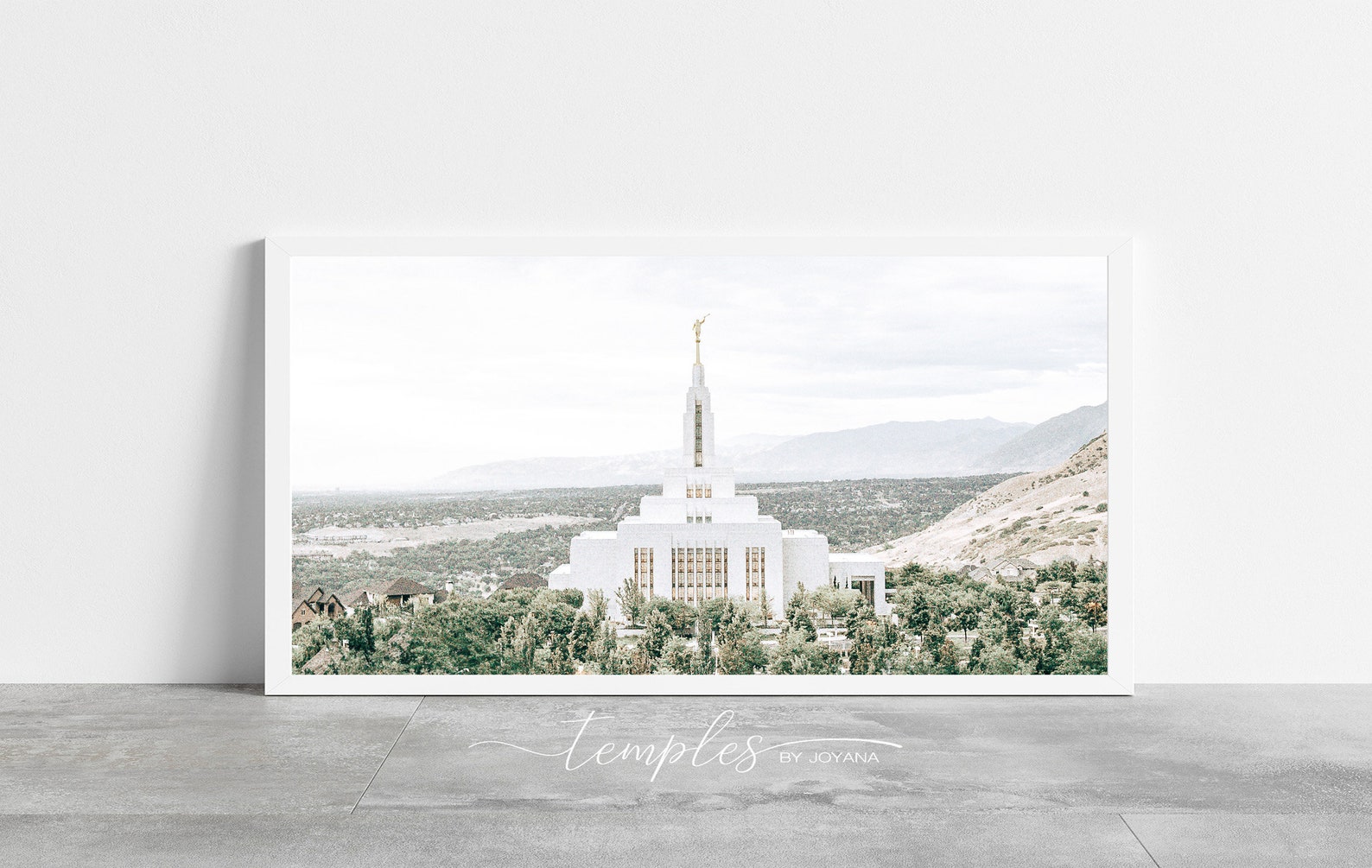Draper UT LDS Temple Digital Image Landscape Art | Etsy