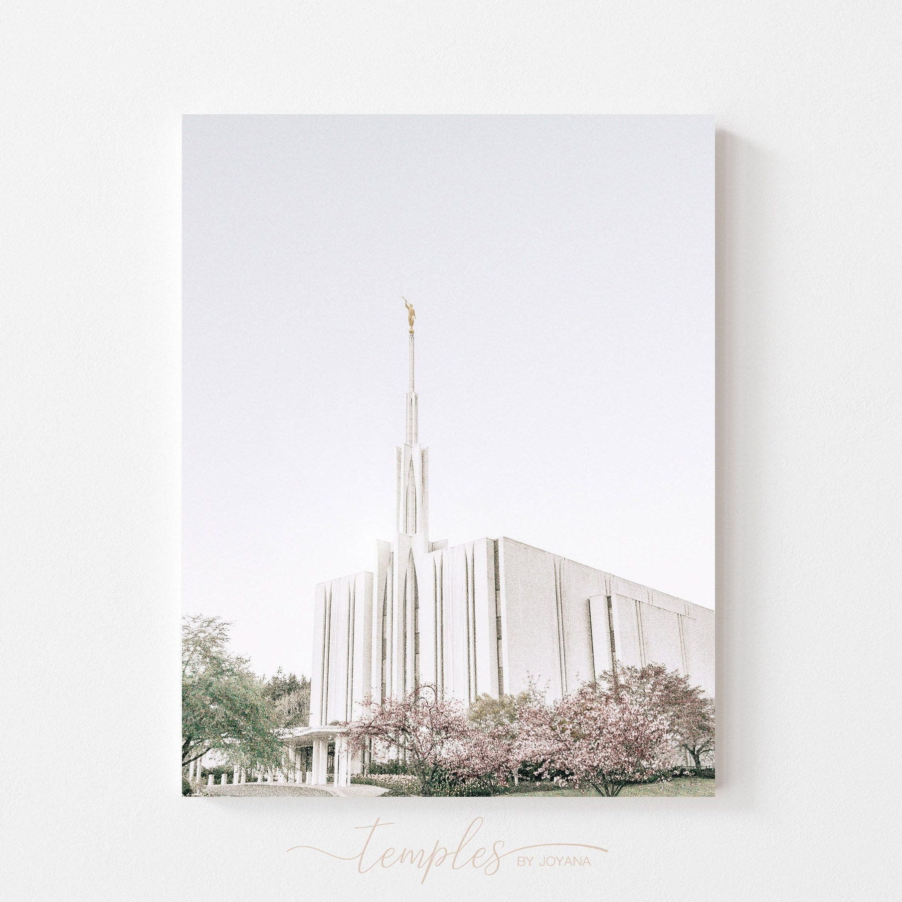 Seattle WA LDS Temple | Digital Print, Artistic Finish, White Wash ...