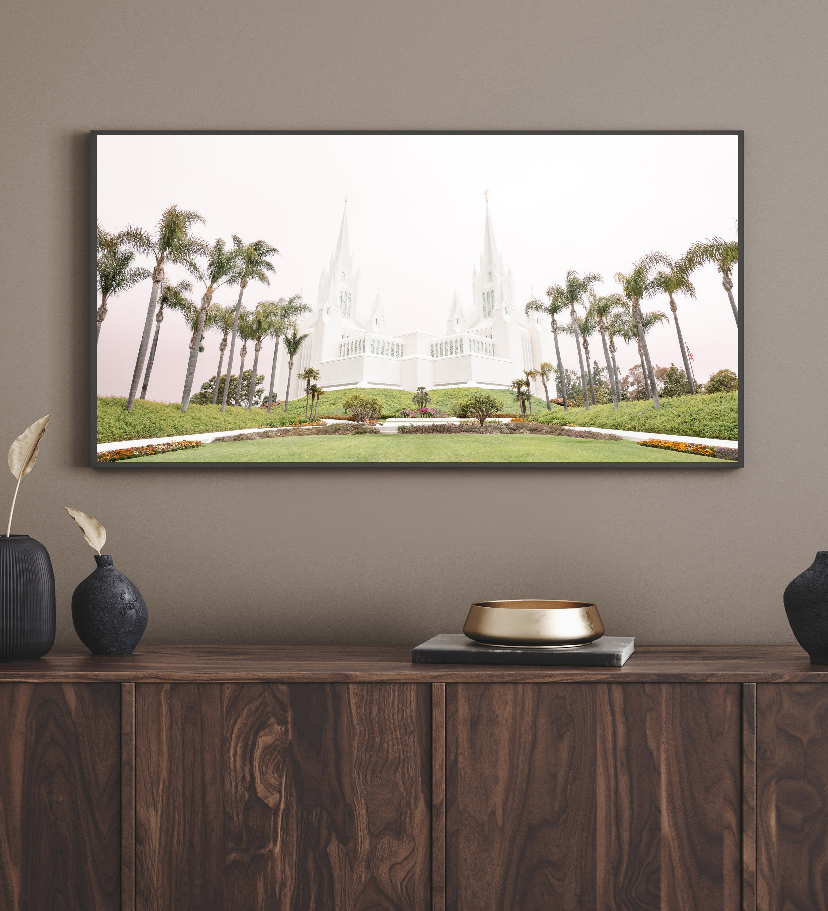 San Diego LDS Temple, Digital Photo, Landscape Art, Temple Print, Lds ...