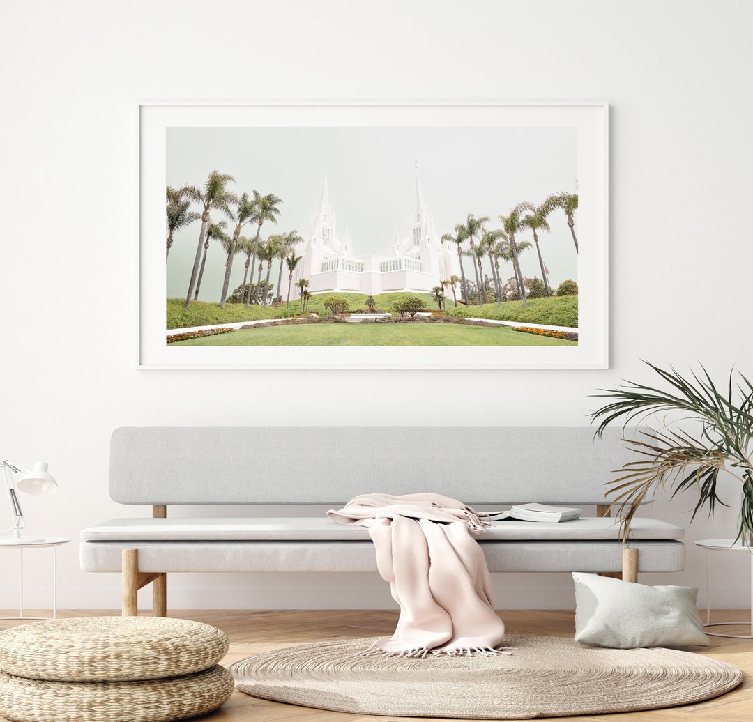 San Diego, LDS Temple Digital Photo, Landscape Art, Temple Print, Lds ...