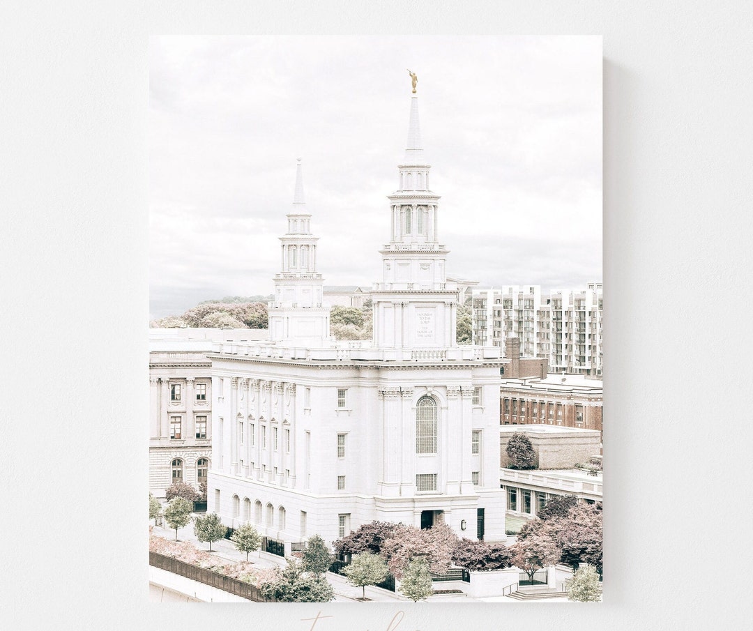 Philadelphia PA LDS Temple | Digital Print | Artistic Finish | Lds Gift ...