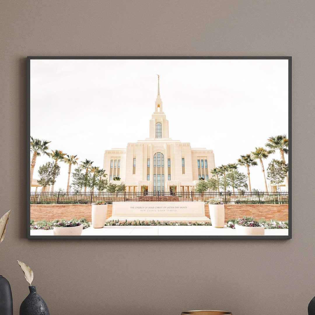 Red Cliffs LDS Temple, Digital Image, Red Cliffs UT Temple, Utah Temple ...