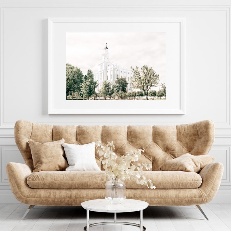 St George Temple, LDS Digital Art, St George Temple Art, Lds Baptism ...