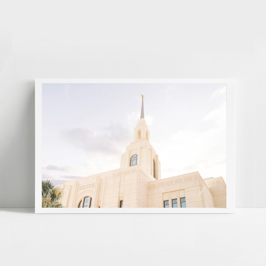 Red Cliffs Temple Art, Digital Photo, Red Cliffs Temple, Utah Temple ...