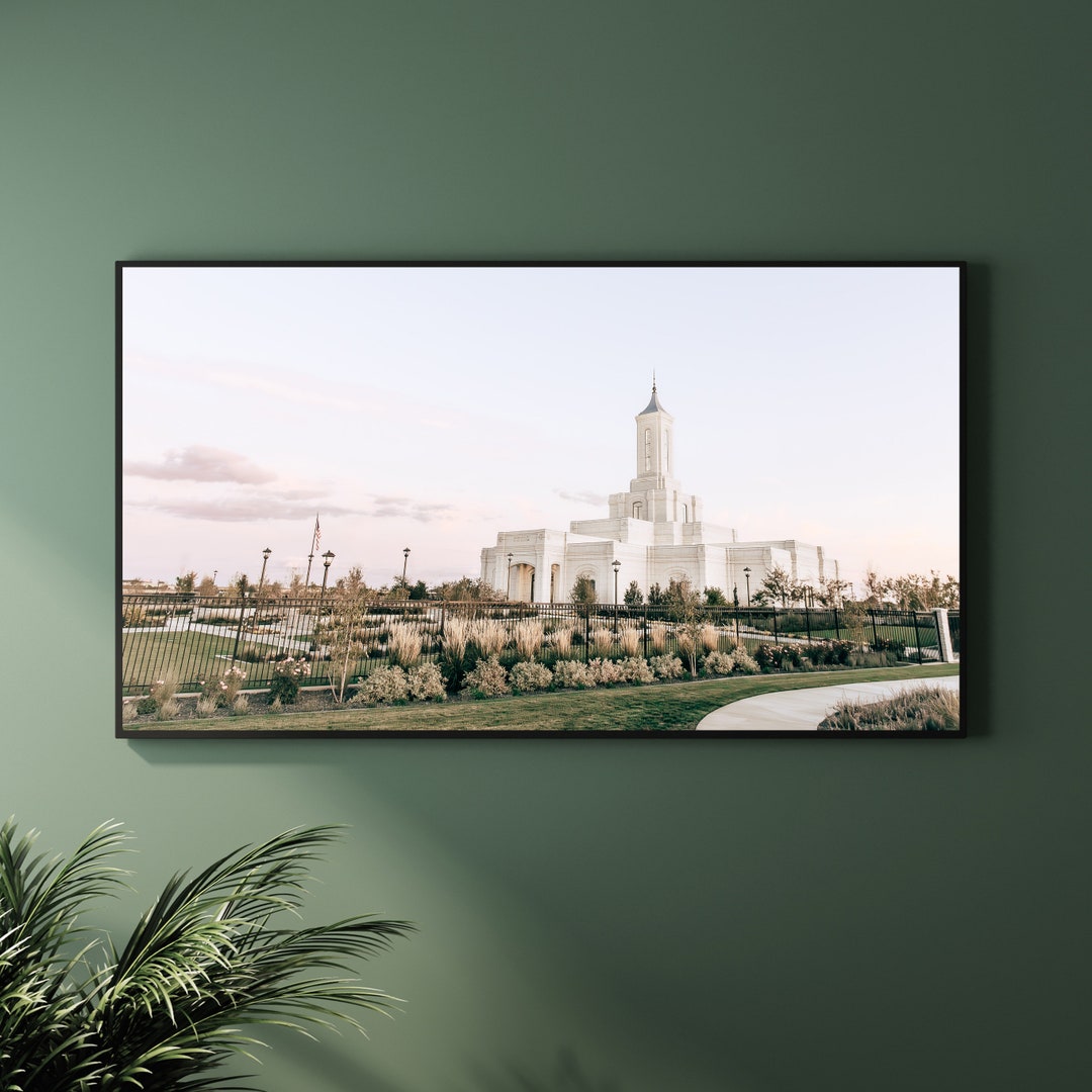 Moses Lake LDS Temple, LDS Digital Art, Landscape, Lds Art, Primary ...