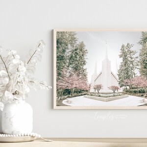Portland OR LDS Temple, Digital Image, Modern Temple Art, Artistic ...