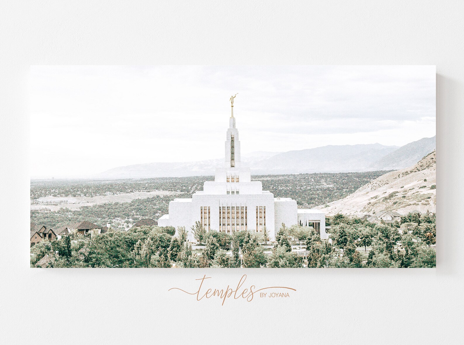 Draper UT LDS Temple Digital Image Landscape Art | Etsy