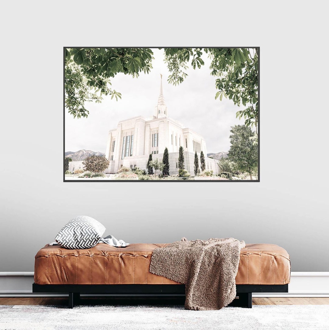Ogden Utah, LDS Temple, Digital Art, White, Lds Temple Art, Lds Home ...