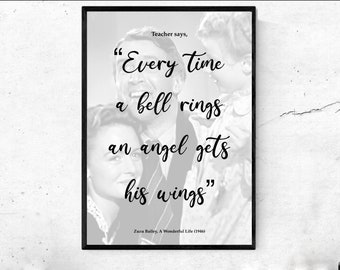 Every Time a Bell Rings an Angel Gets His Wings | Etsy