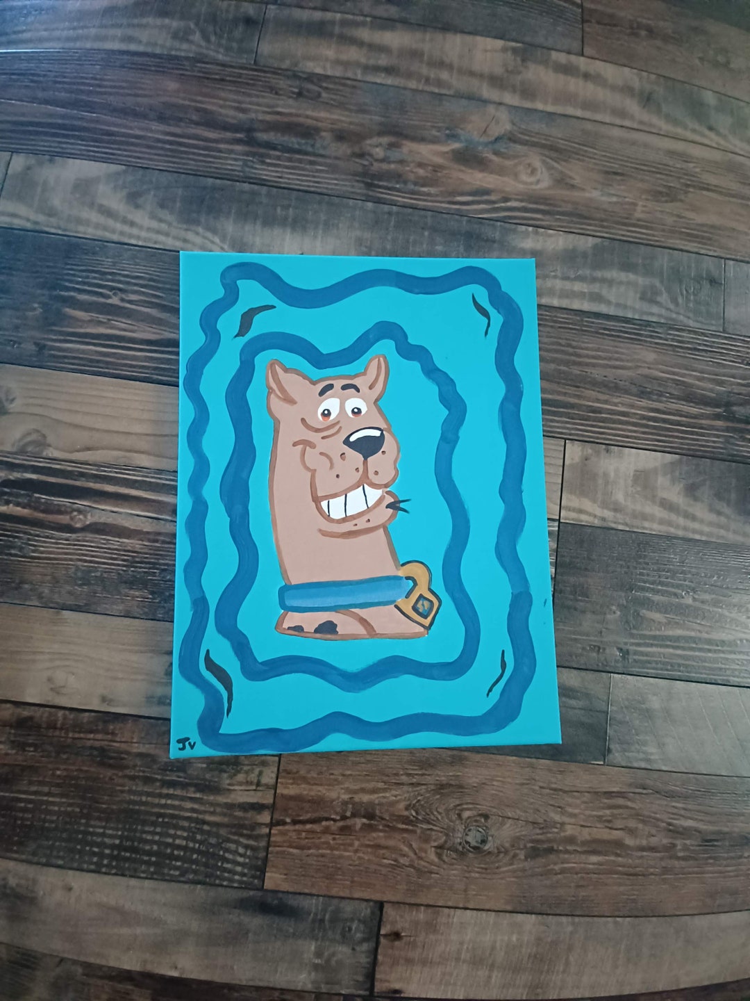 Scooby Doo Painting, 14x11 Canvas Wall Art,nursery Decor, Wall Decor ...