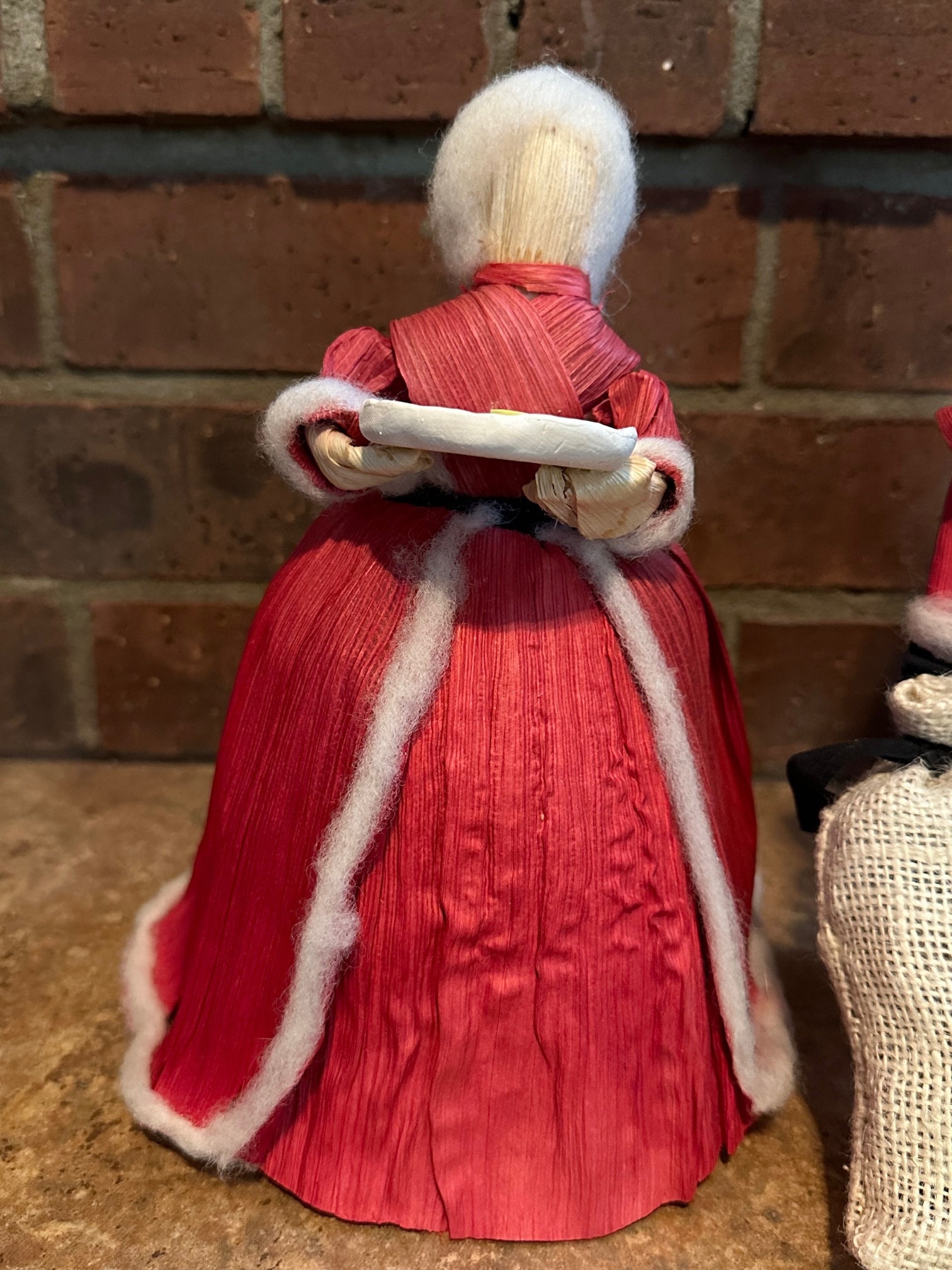 Handmade Corn Husk Santa and Mrs. Claus - Etsy
