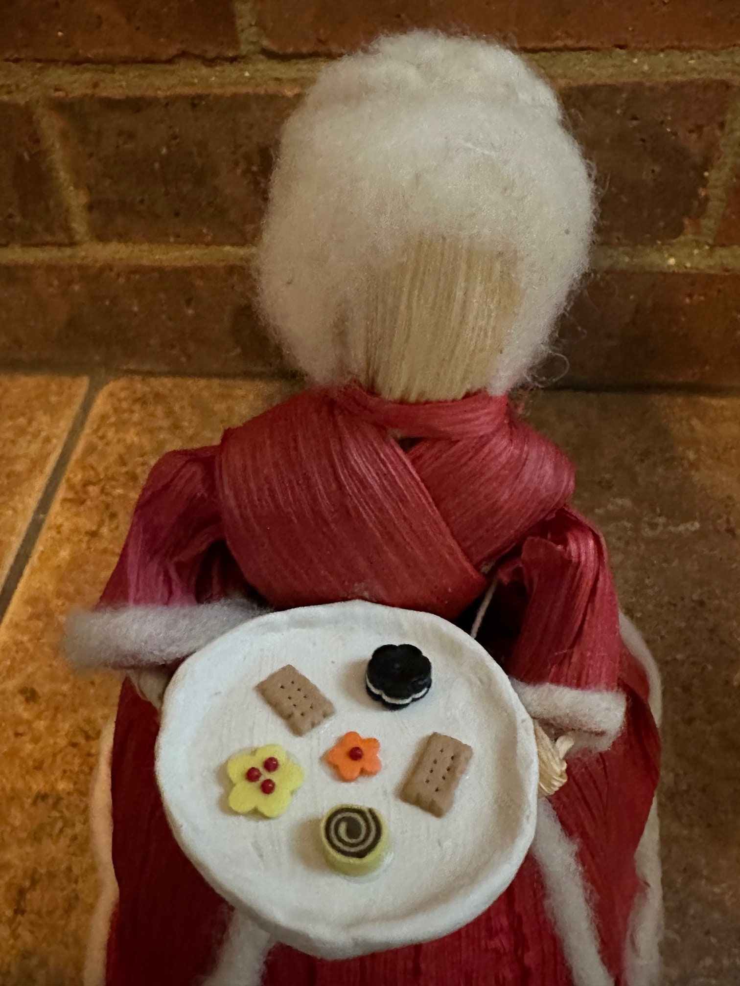 Handmade Corn Husk Santa and Mrs. Claus - Etsy