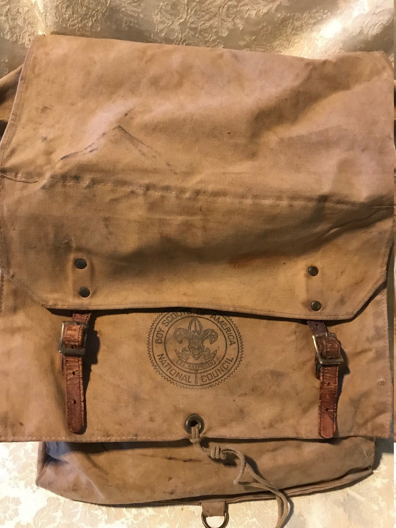 Vintage Boy Scout Yucca Knapsack/Backpack 1950s | Etsy