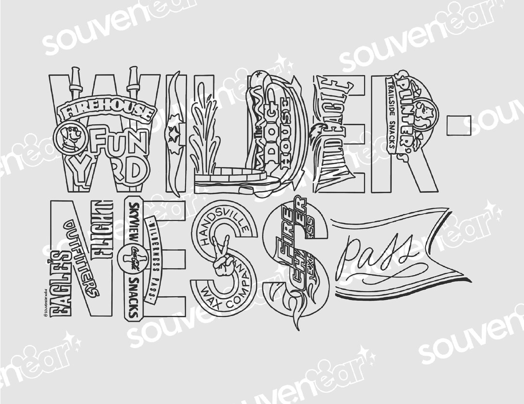 Dollywood Wilderness Pass Coloring Sheet - Etsy