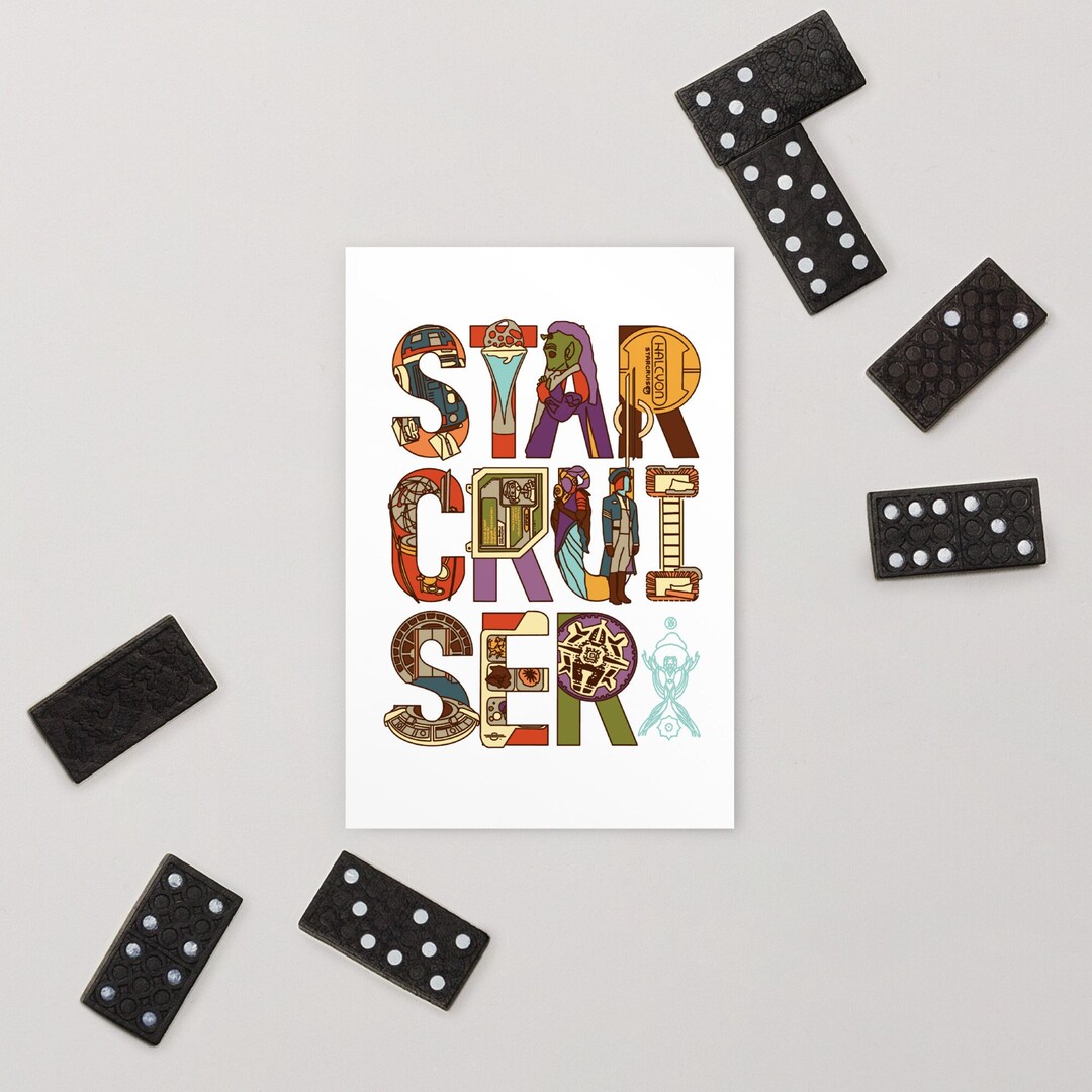 Galactic Starcruiser Postcard or Greeting Card - Etsy