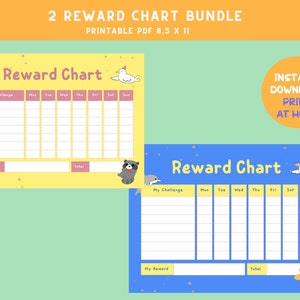 Editable Daily Routine Printable Chart for Kids Chore - Etsy