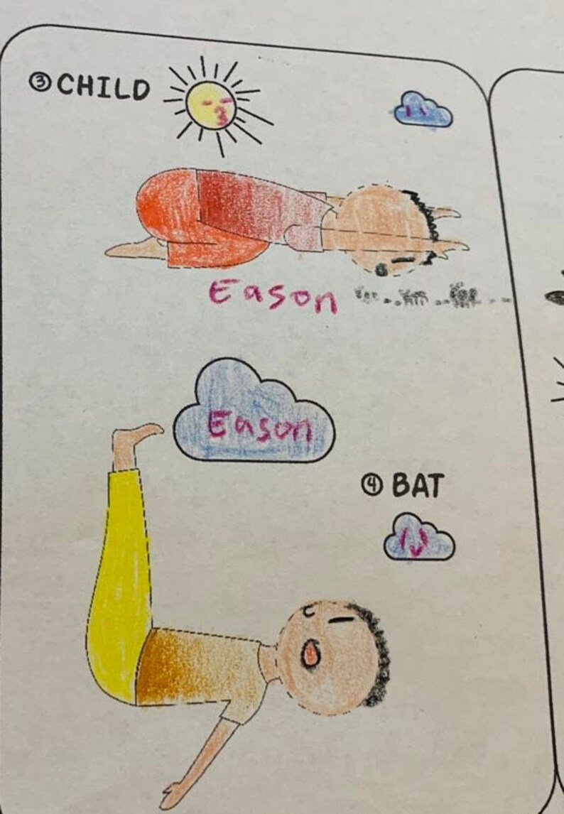 Bedtime Yoga Coloring Pages for Kids Kids Party Games - Etsy