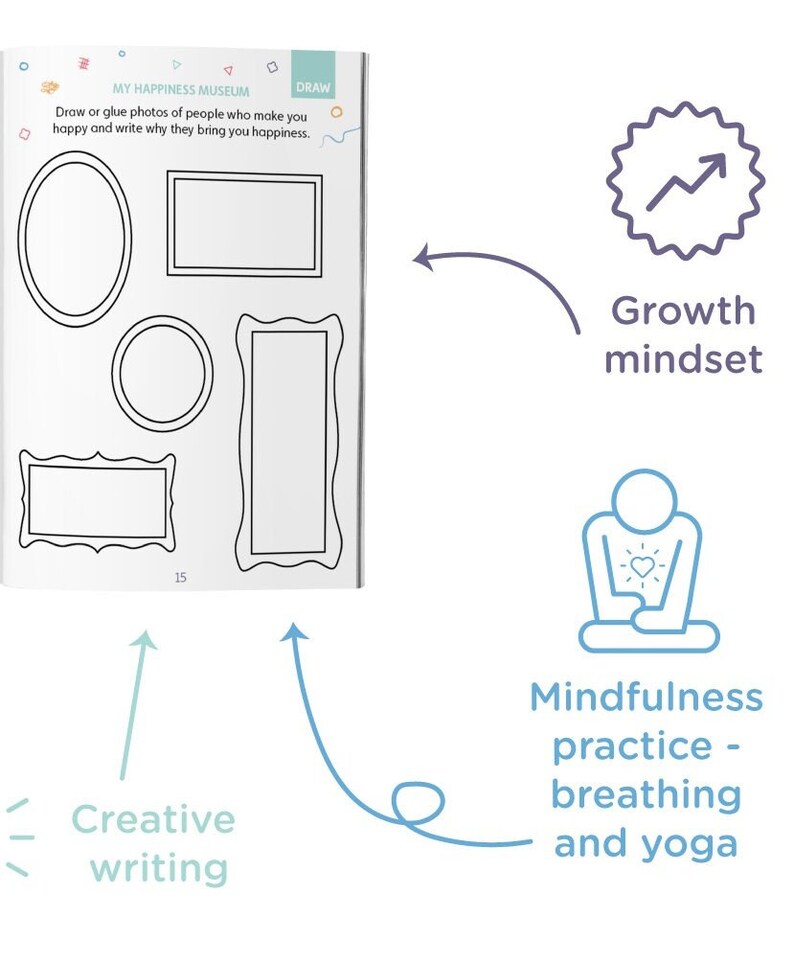 5 Minute Growth Mindset SEL Journal for Kids, Day Reflection, Emotional ...