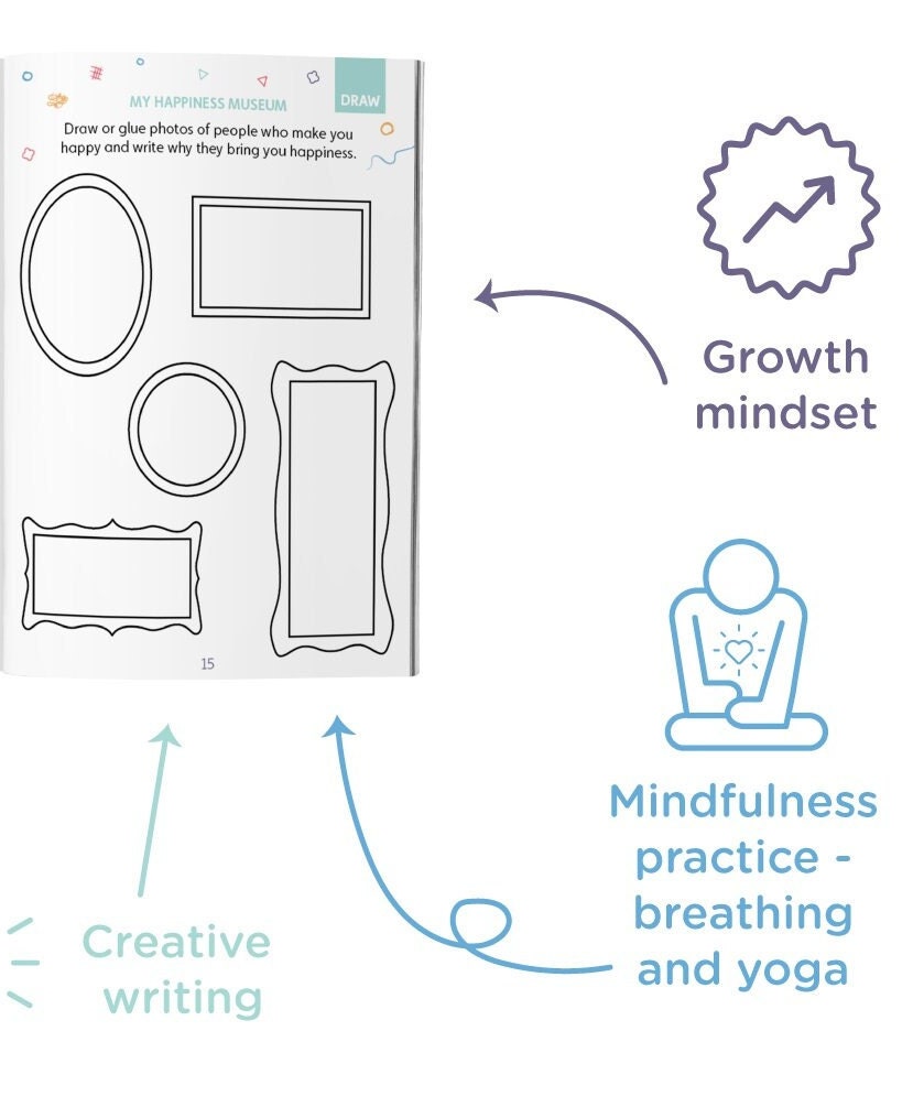 5 Minute Growth Mindset SEL Journal for Kids, Day Reflection, Emotional ...