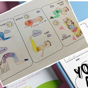 Bedtime Yoga Coloring Pages for Kids Kids Party Games - Etsy