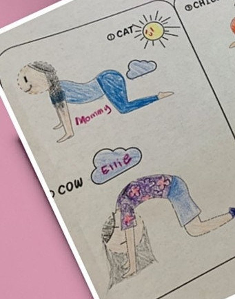 Bedtime Yoga Coloring Pages for Kids Kids Party Games - Etsy
