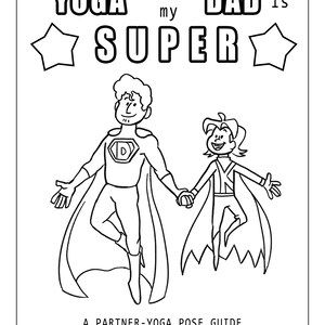 PRINTABLE Father's Day Activity Coloring Sheets for Kids Partner Yoga ...