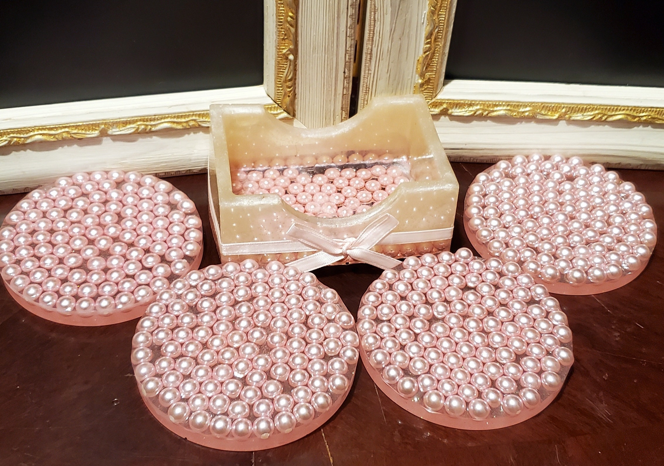 Custom Coaster Set of 4 With Holder (option 3) - Etsy