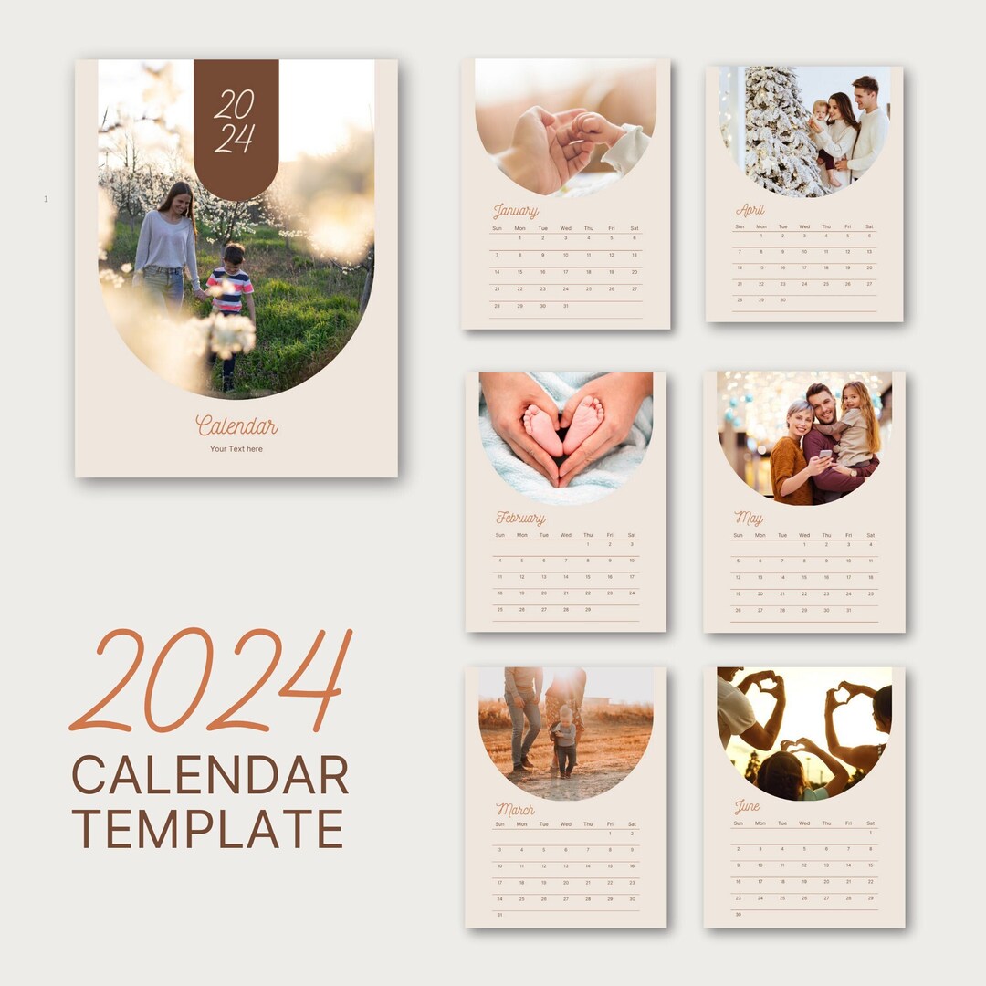 Editable and Printable 2024 Calendar Monthly & Yearly Calendar Template ...