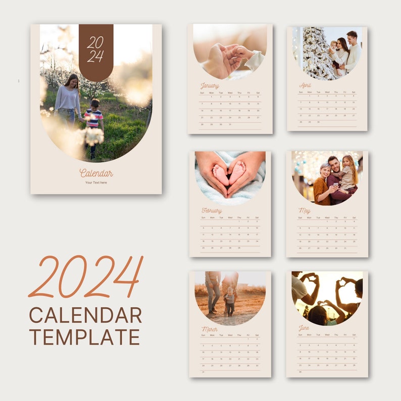 Editable and Printable 2024 Calendar Monthly & Yearly Calendar Template ...