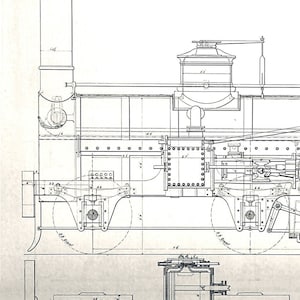 Cramptons Locomotive, Patent Design Granted 1843. Built for the London ...